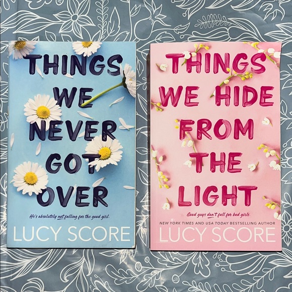 Other | Lucy Score Book Set Blue And Pink Covers | Poshmark